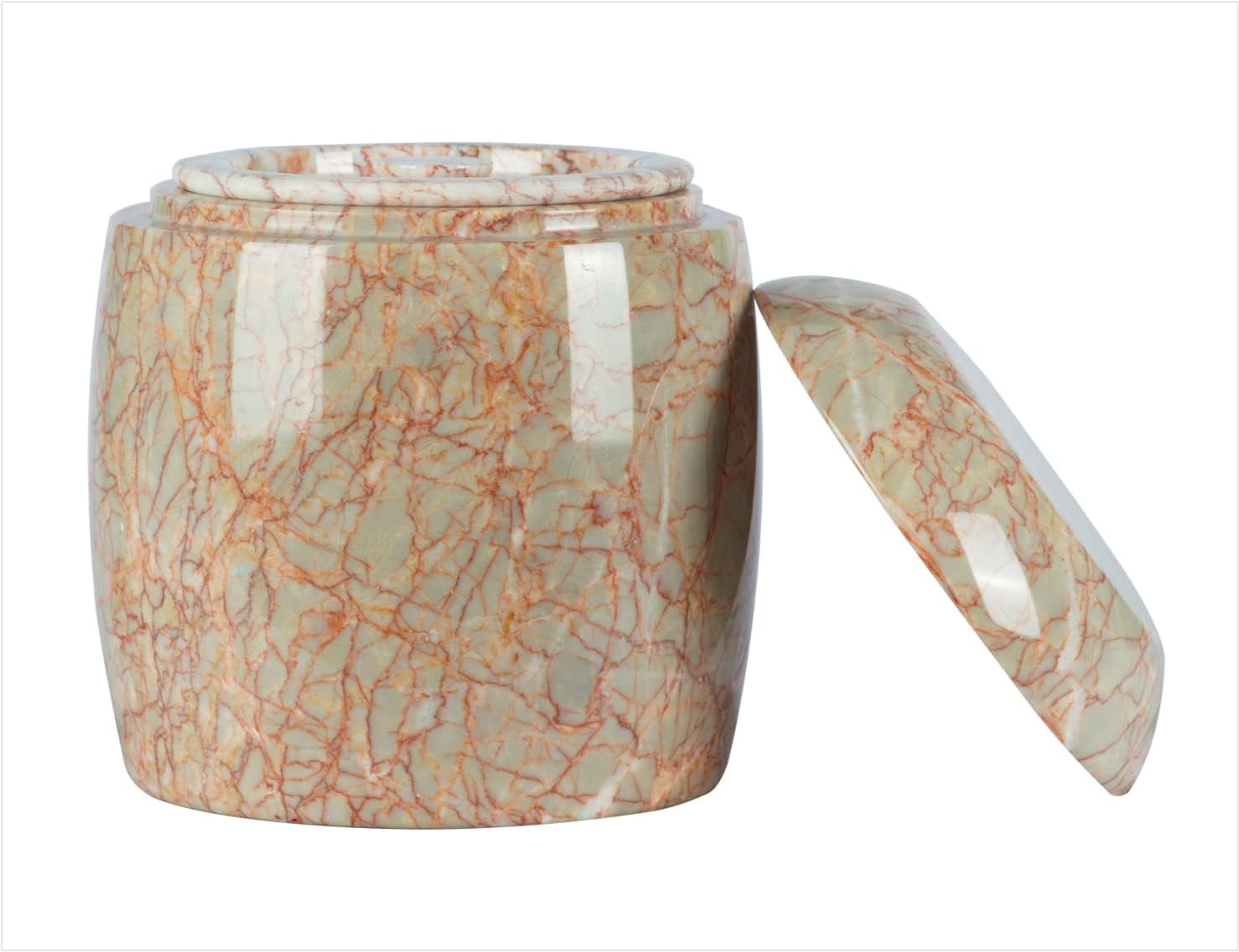 Amazon.com: Marble Urn for Ashes, 8.6*9in Adult Cremation and Burial ...