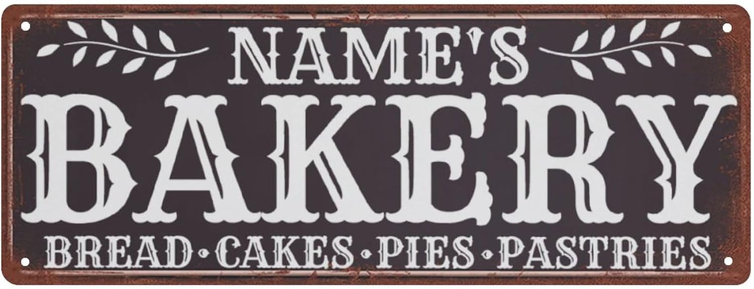 Amazon.com: Personalized Custom Bakery Sign Baked Goods Bakers Signs ...