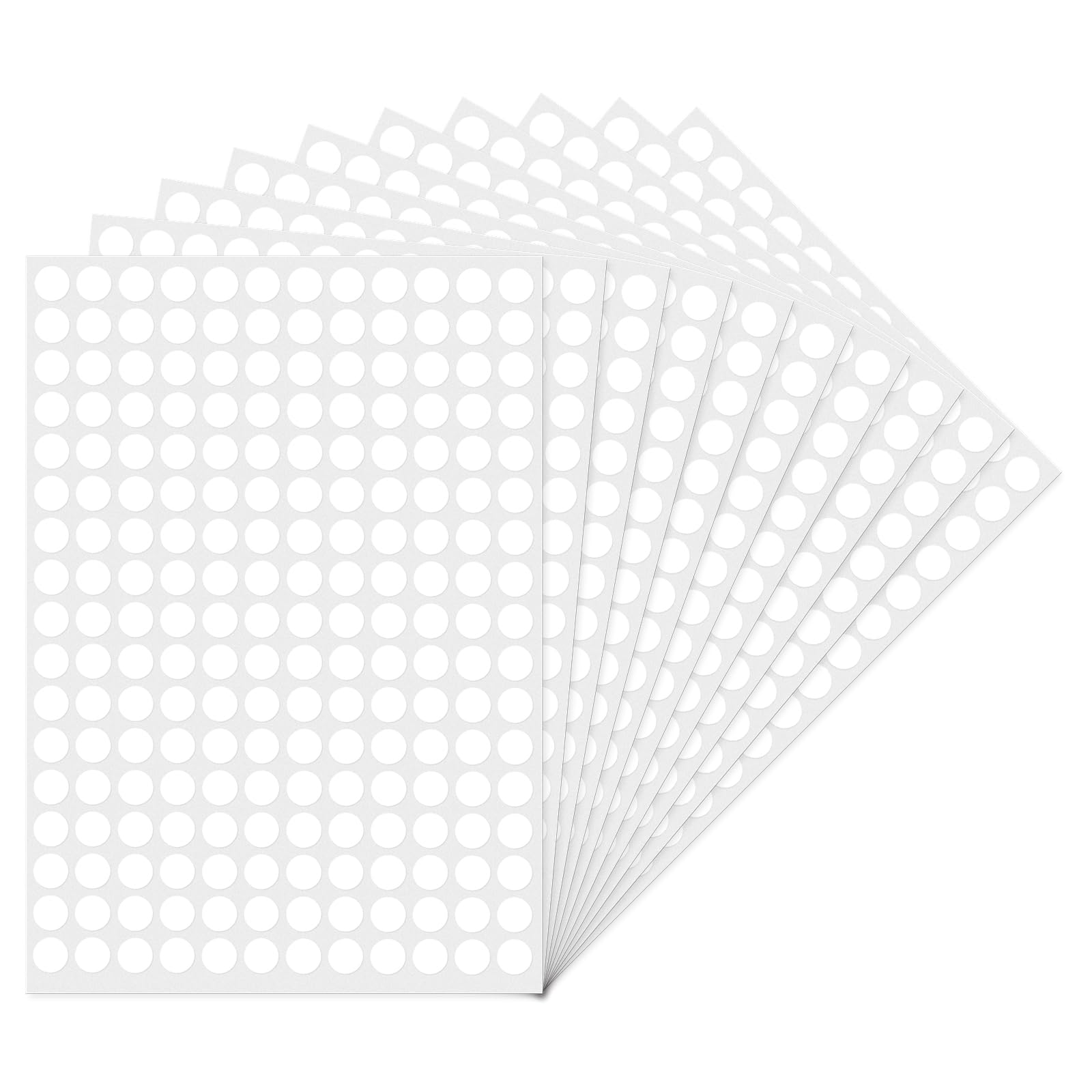Amazon.com : YIKIADA White Dot Stickers Round 0.4 Inch Circle Colored ...