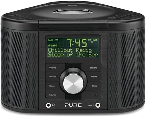 Pure Chronos CD II Radiowecker (DAB/DAB+/Stereo-UKW-Tuner, CD-Player ...