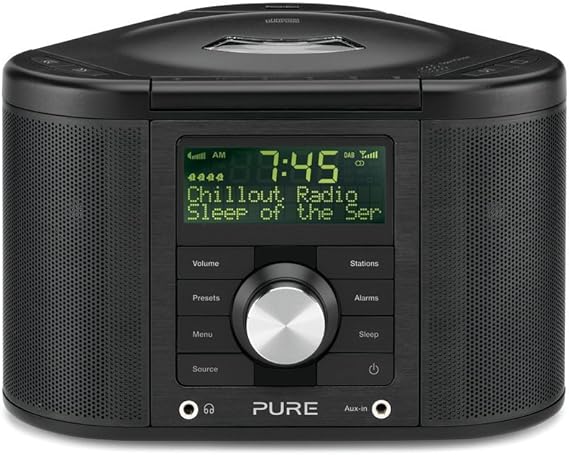 Pure Chronos CD II Radiowecker (DAB/DAB+/Stereo-UKW-Tuner, CD-Player ...