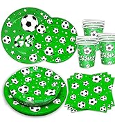 97 PCS Football Party Supplies Tableware Set Football Theme Party ...