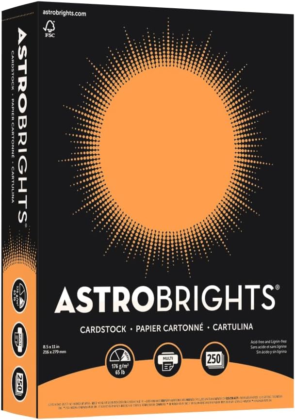 Amazon.com : Astrobrights Mega Collection, Colored Cardstock, Bright ...