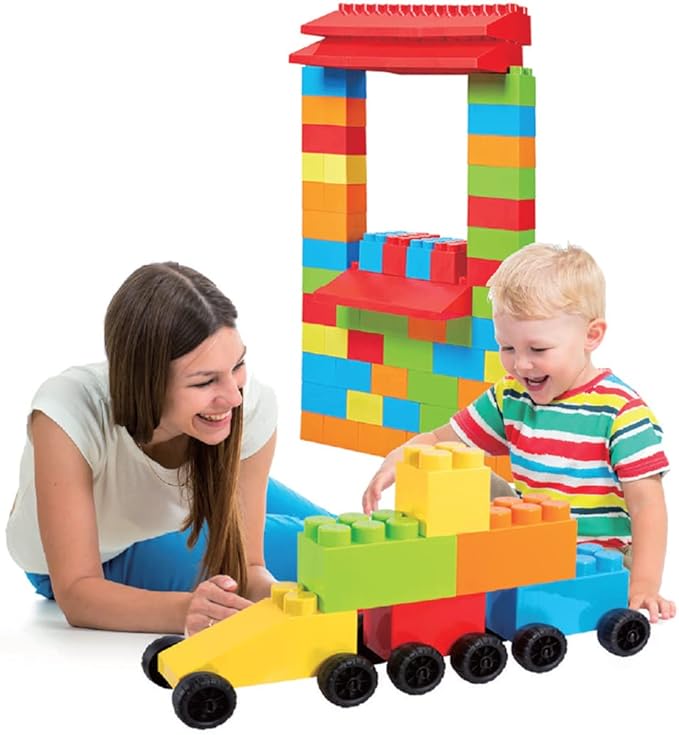 Amazon.com: MassBricks Large Blocks for Toddlers - 48 Pieces Giant ...