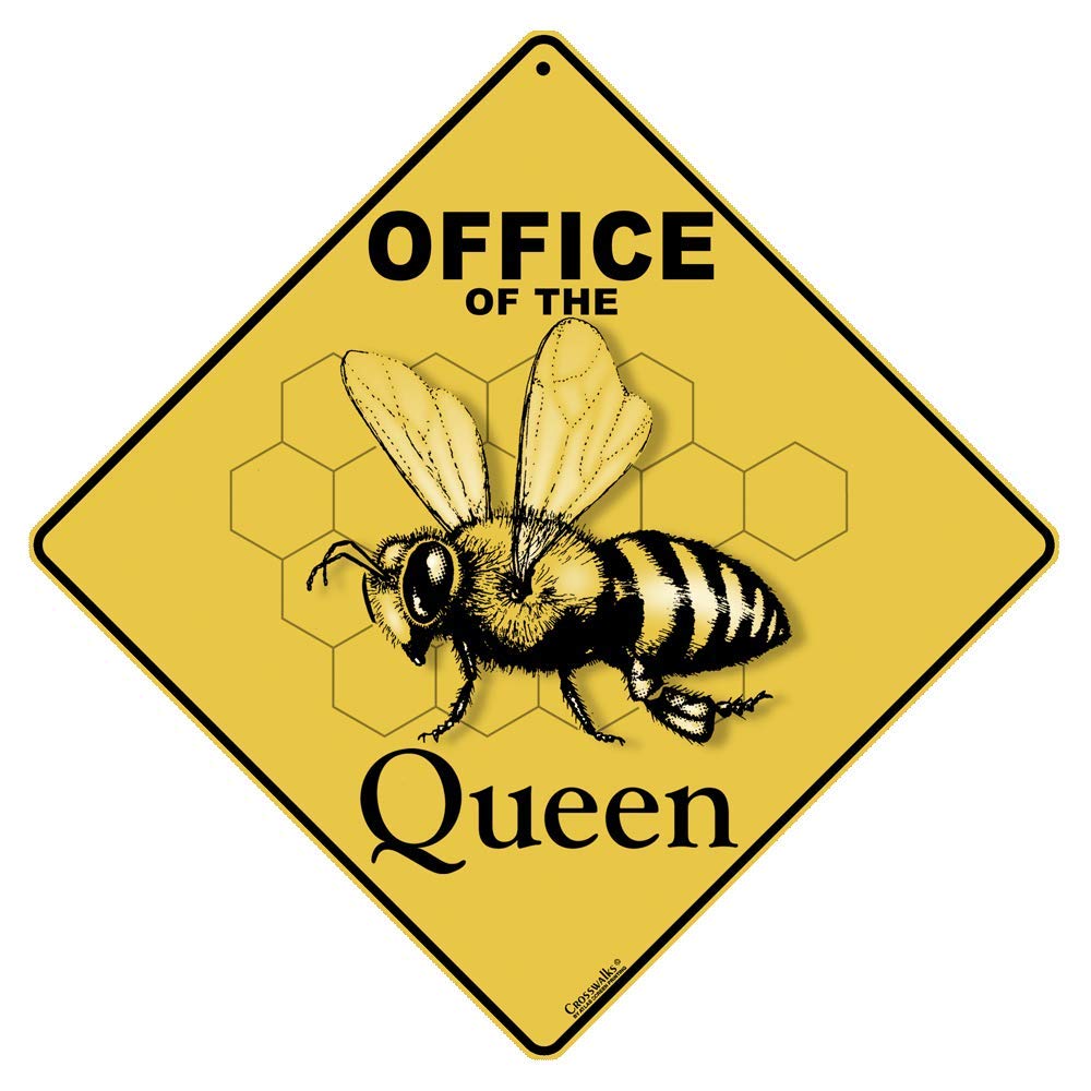 Amazon.com: CROSSWALKS Office of Queen Crossing 12" X 12" Aluminum Sign ...