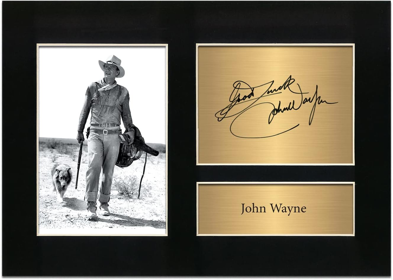 Amazon.de: Zulu Image John Wayne Memorabilia A4 gedrucktes Autogramm ...