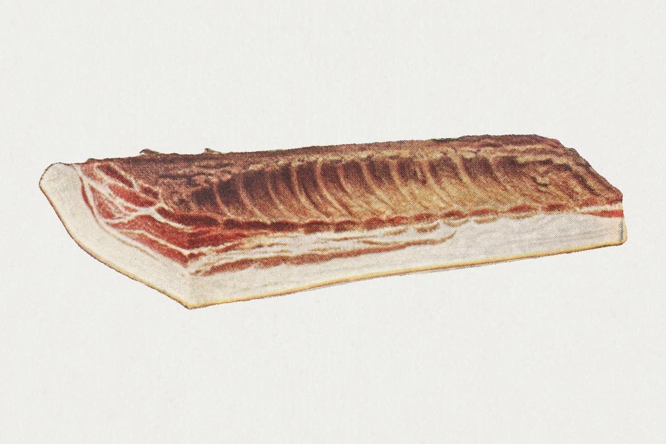 Vintage Bacon Illustration