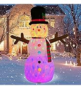Amazon.com: Wabolay Snowman Inflatable Christmas Yard Decorations 8ft ...