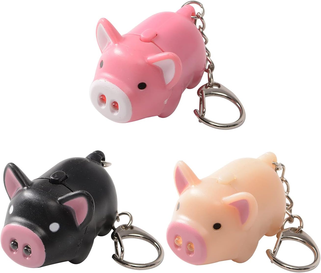 Amazon.com: Oink Piggy Light & Sound Keychains - 3 Pack