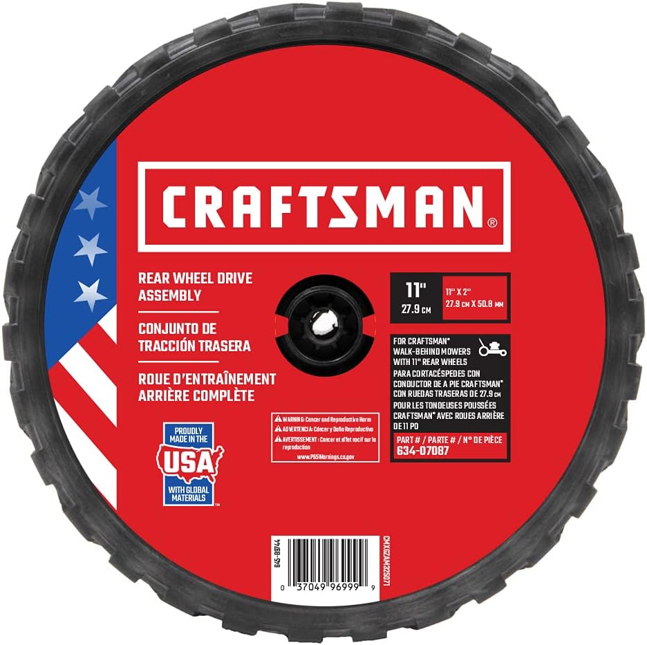 Craftsman SBD 11-Inch Push Wheel for Most Craftsman Walk-Behind Mowers ...