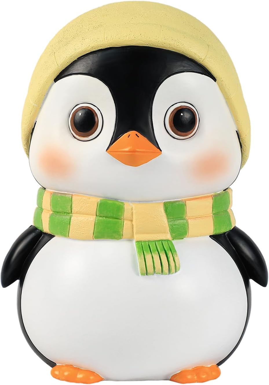 Amazon.com : WAIT FLY Cute Penguin Shaped White Black Resin Piggy Bank ...