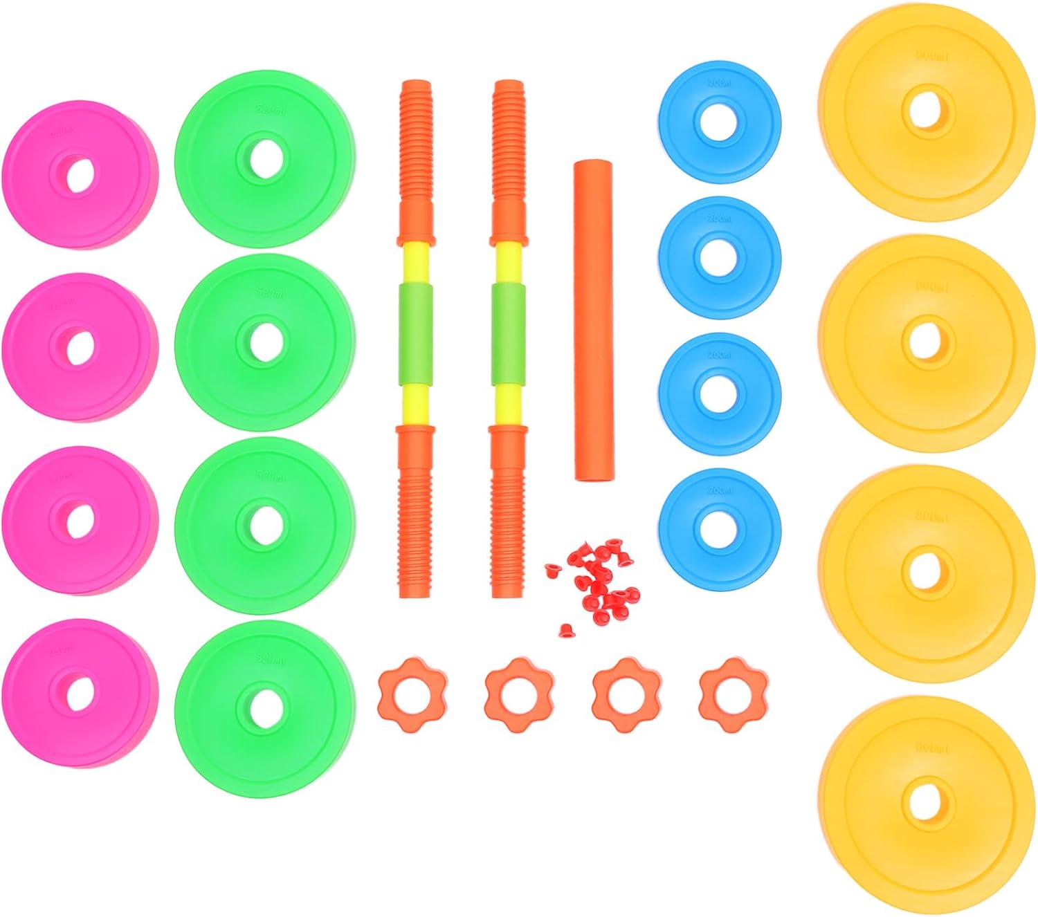 BESPORTBLE Kids Barbell Weight Set Adjustable Workout Toy Equipment for ...