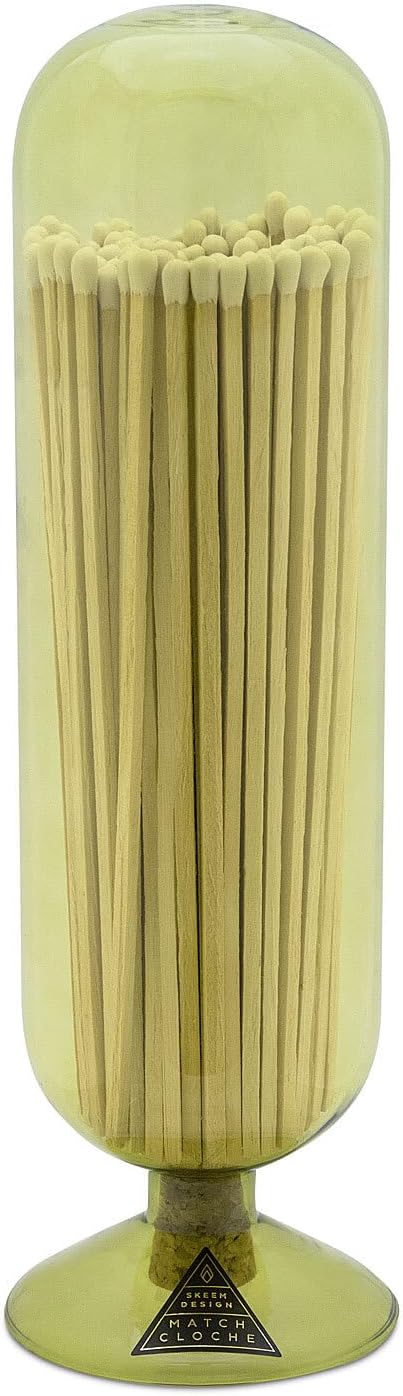 Amazon.com: Skeem Fireplace Glass Match Cloche with Striker - Moss ...