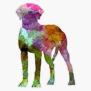 Amazon.com: Rhodesian Ridgeback In Watercolor Vinyl Sticker Laptop ...