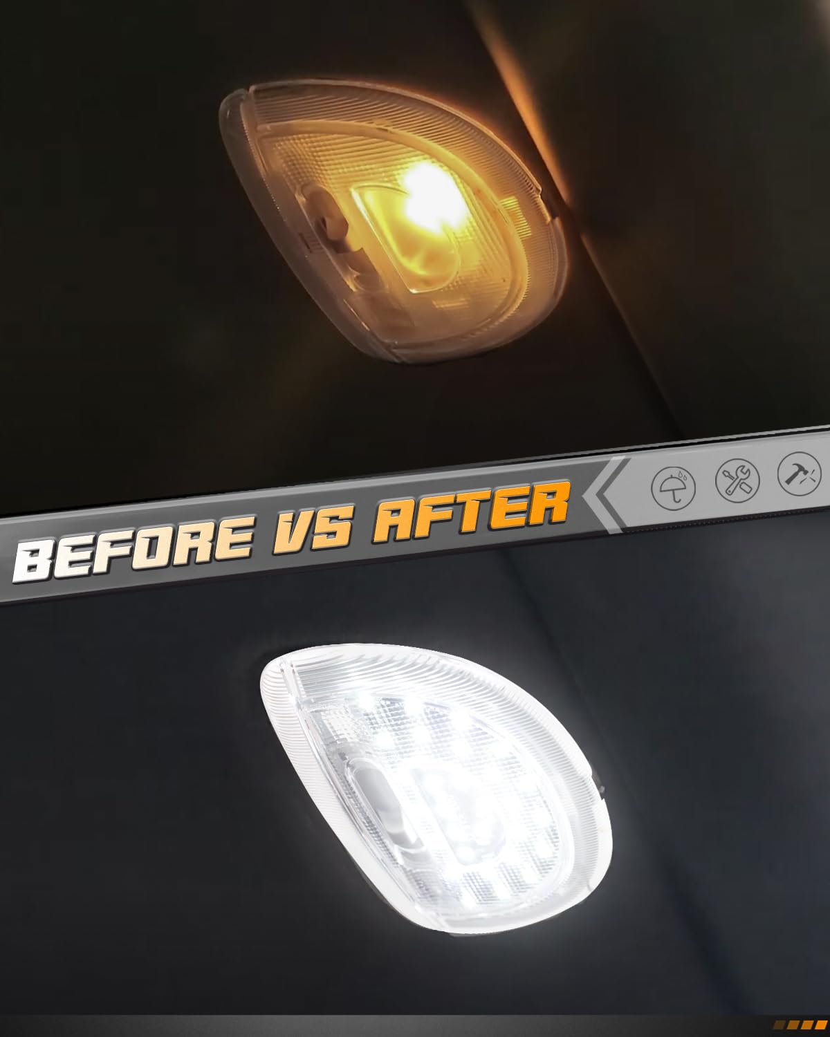 Snapklik.com : HERCOO Dome Light Lens Cover Interior Lights Roof Map ...