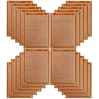 Copper Perfboard 20 PCS Paper Composite PCB Boards (5 cm x 7 cm ...