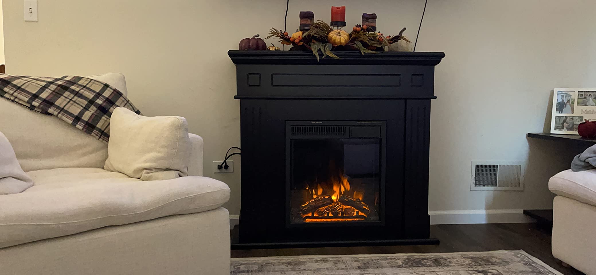 $37/mo - Finance R.W.FLAME Electric Fireplace Mantel Wooden Surround ...