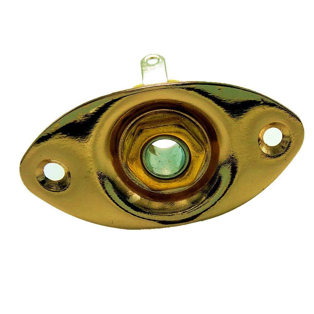 Snapklik.com : Thick Oval Dented Electric Guitar Jack Output Plate ...