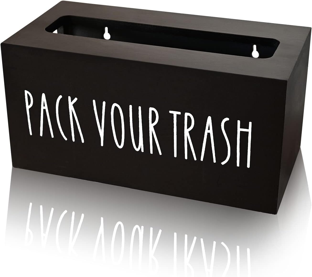 Amazon.com: Trash Bag Holder, Farmhouse Garbage Bag Dispenser, Wall ...