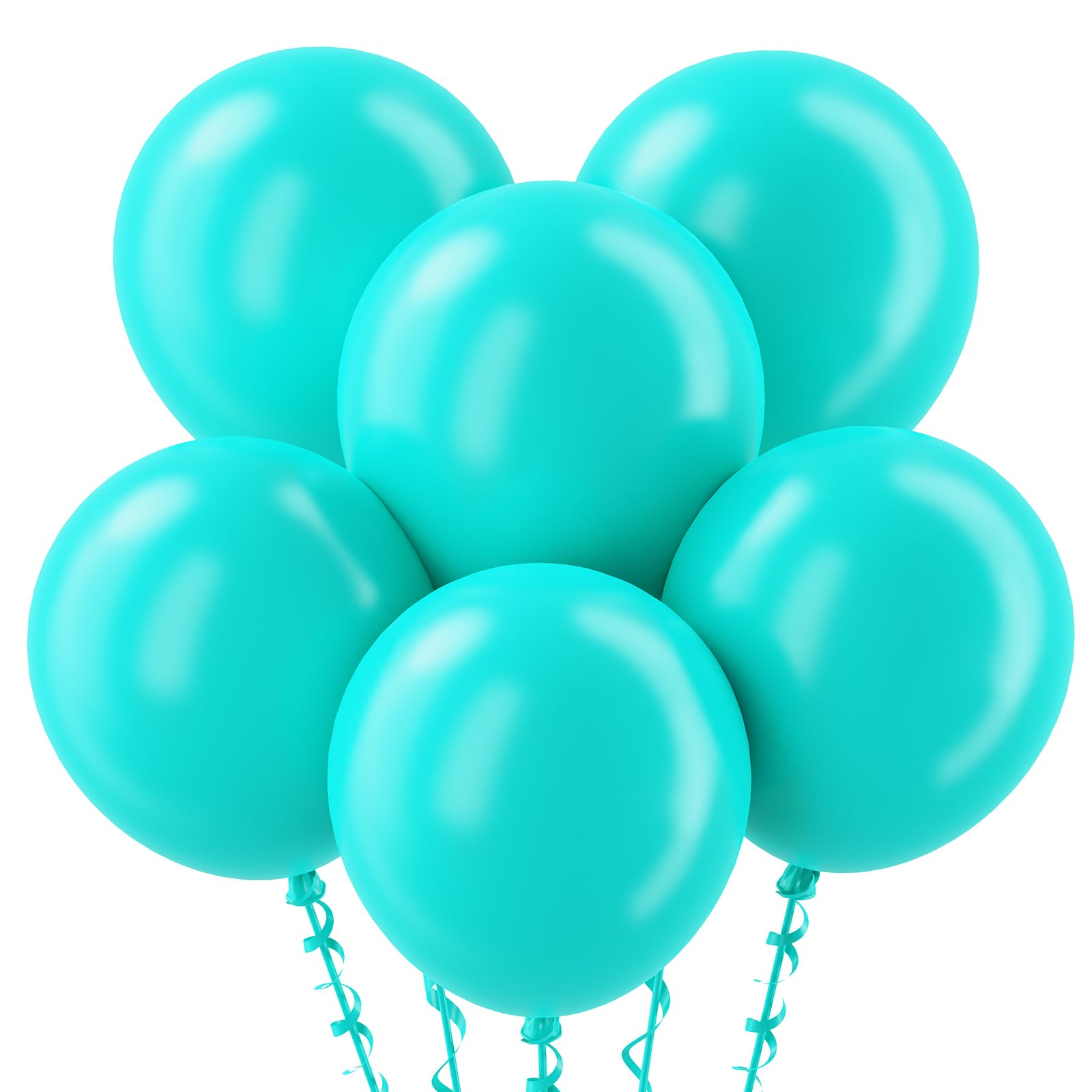 Snapklik.com : Teal Balloons 18 Inch - 30 Pack Large Thick Teal ...