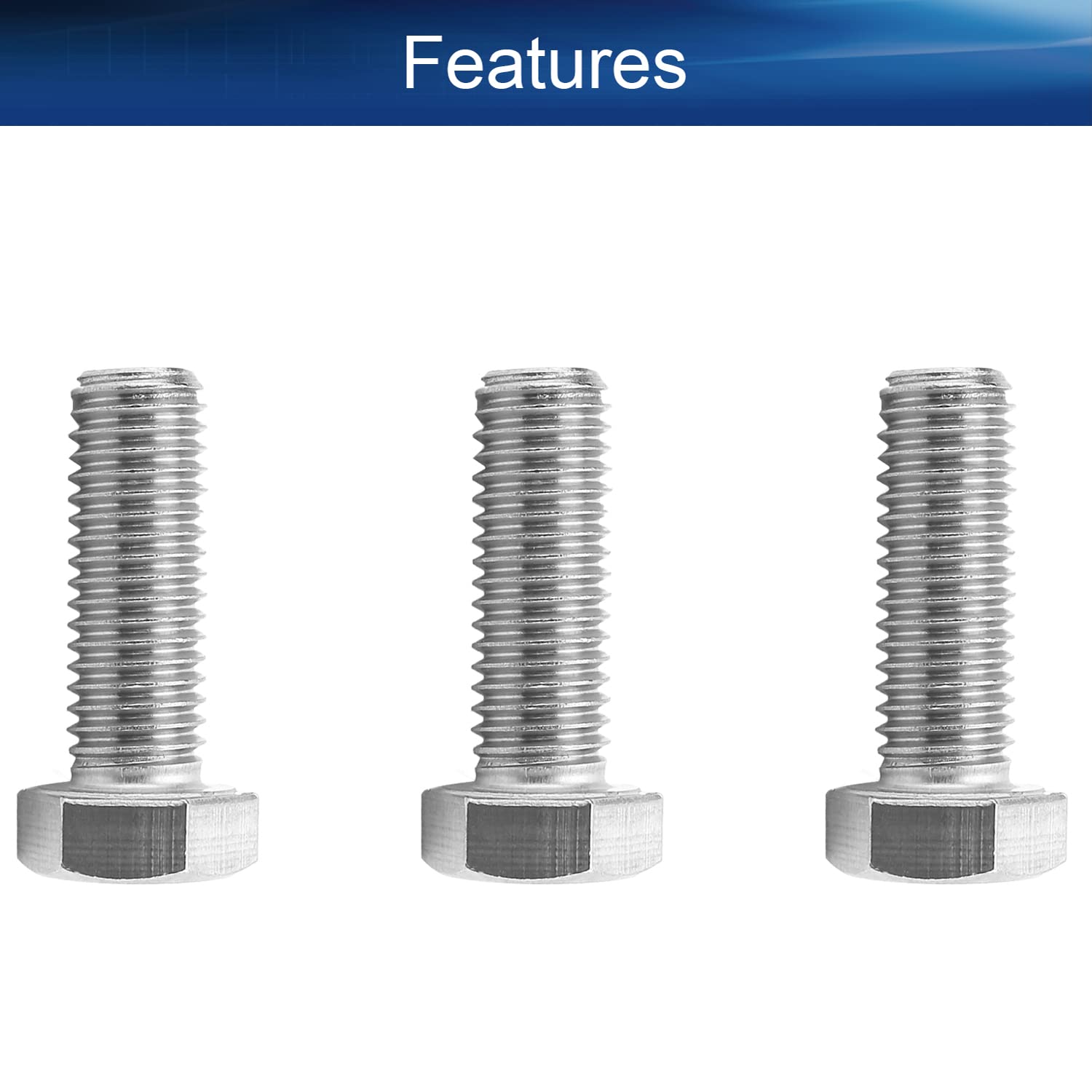 Snapklik.com : M12 Hex Bolt M12-1.75 X 35mm UNC Hex Head Screw Bolts ...