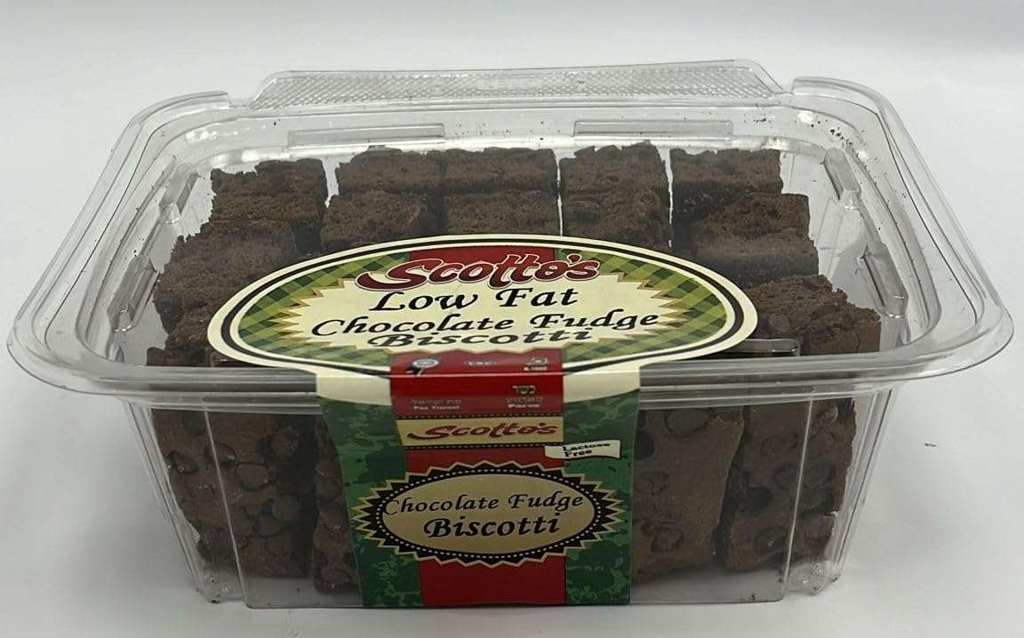 Amazon.com: Scotto's Bakery Fresh Low fat Biscotti's (Chocolate Fudge ...