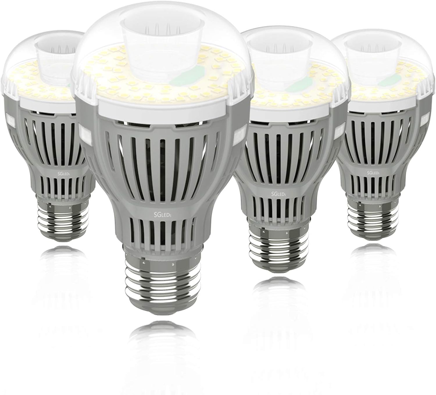 SGLEDS 4 Pack A19 LED Bulb 100W Equivalent 5000K Bright White 1600 ...