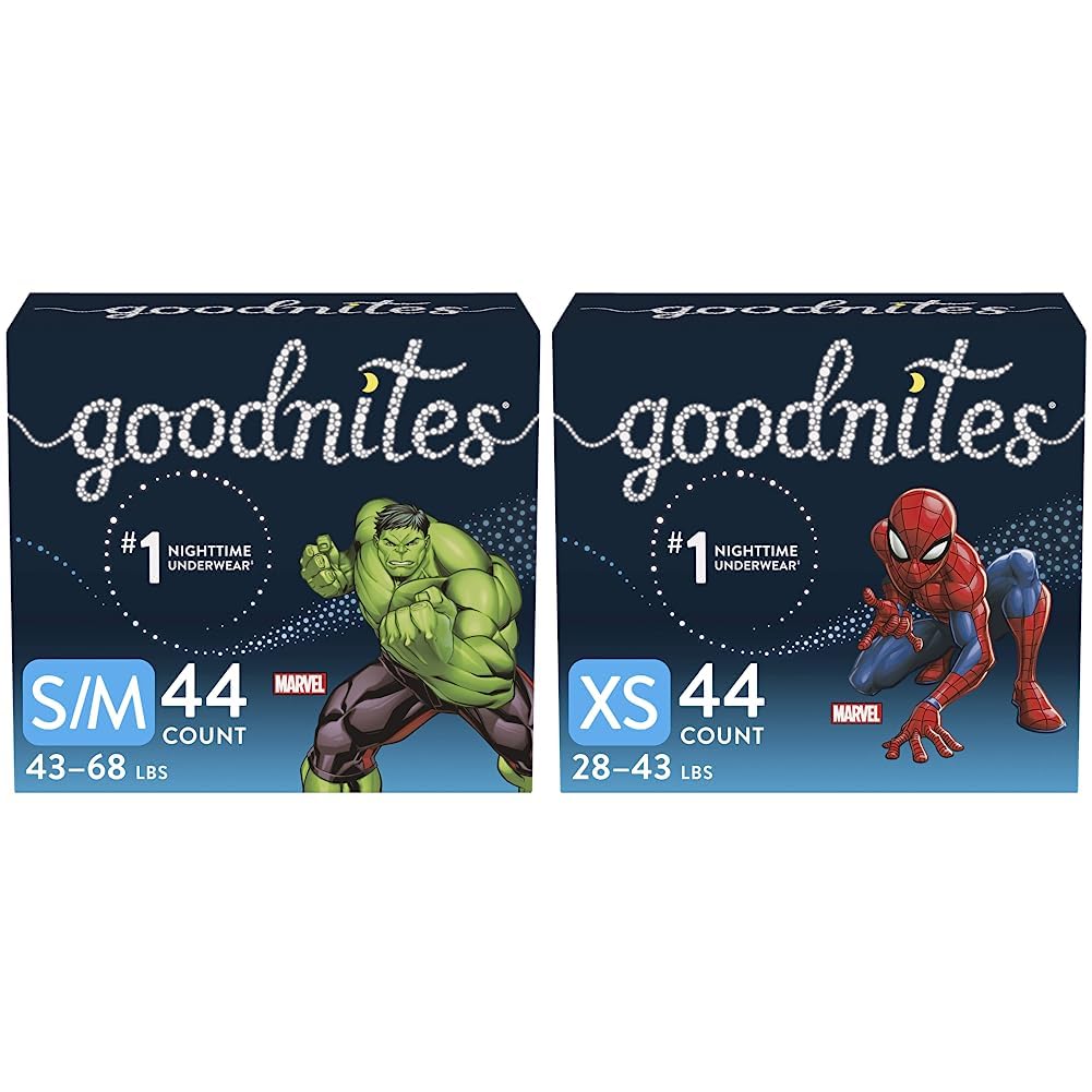 Huggies Goodnites Boys Bedwetting Night Time Underwear | S/M (43-68 lb ...