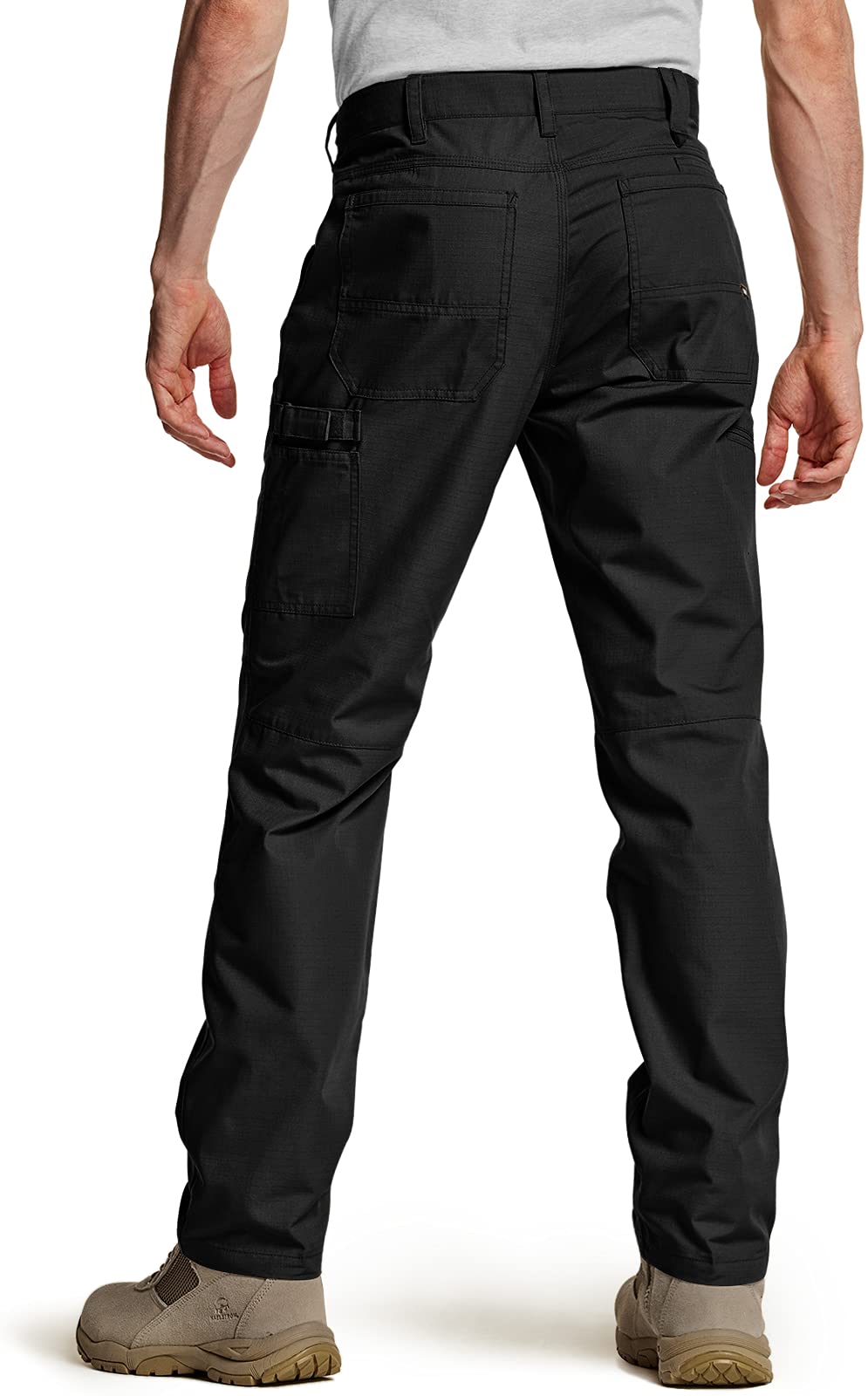 Snapklik.com : Mens Ripstop Work Pants, Water Resistant Tactical Pants ...