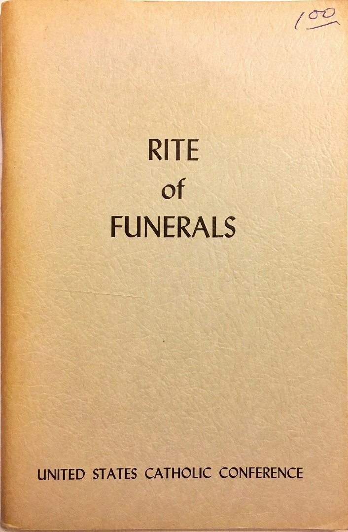 Rite of Funerals Study Edition: United States Catholic Conference ...