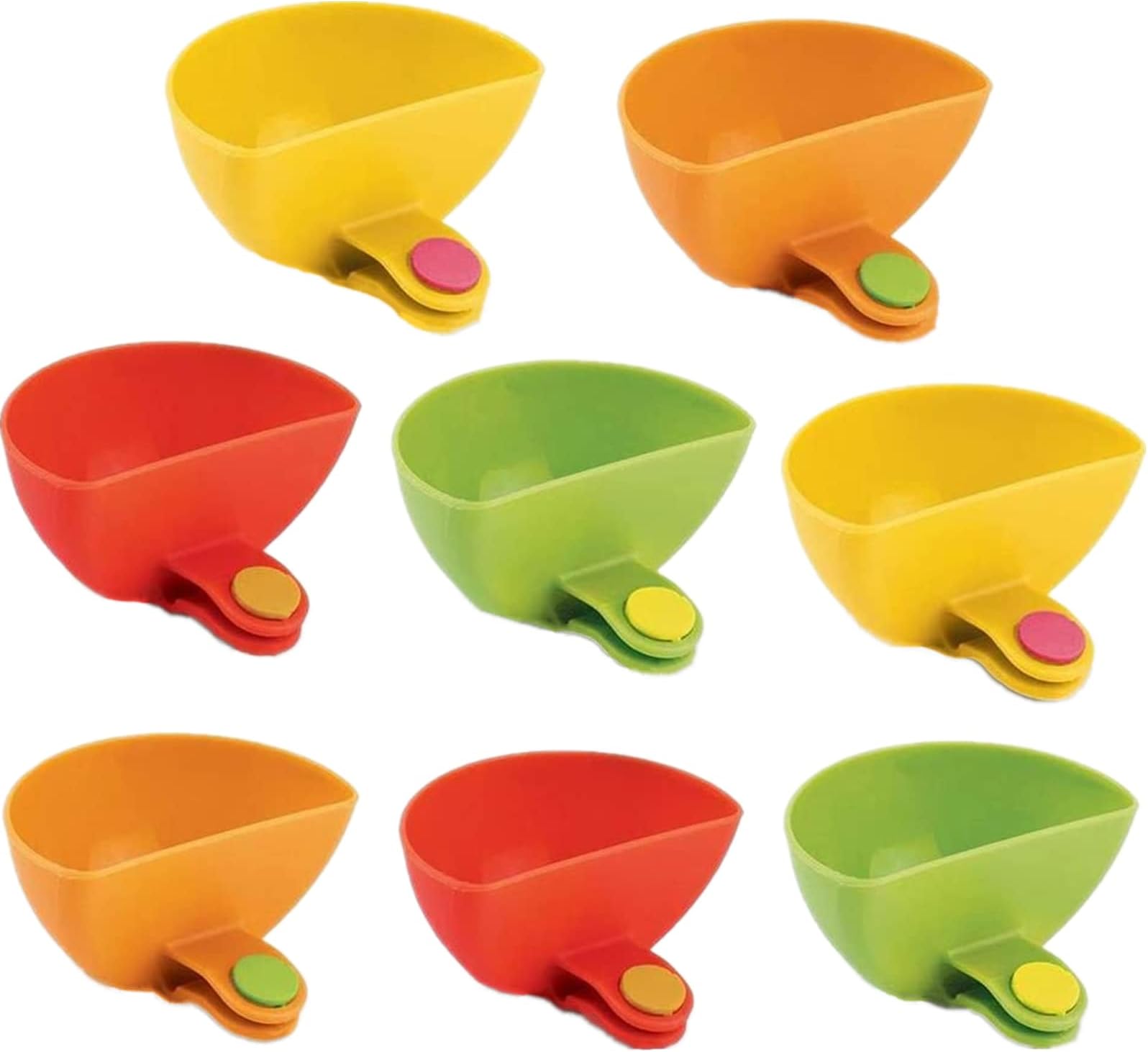 Amazon.com: Dip Clip Bowl Plate Holder | pack of 4 | aesthetic Colors ...
