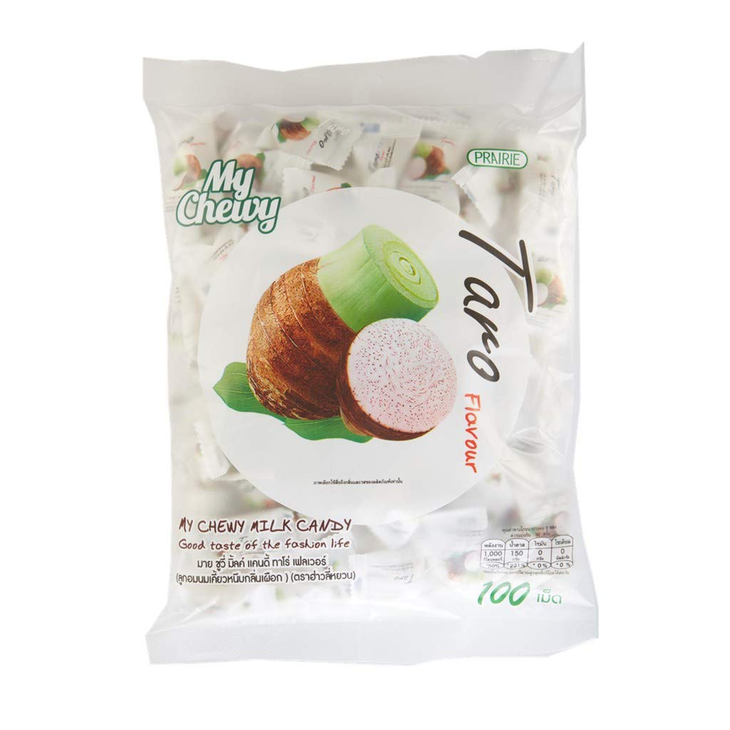 Amazon.com : My Chewy Milk Candy, TARO FLAVOUR, Soft Chewy Candy 100 ...