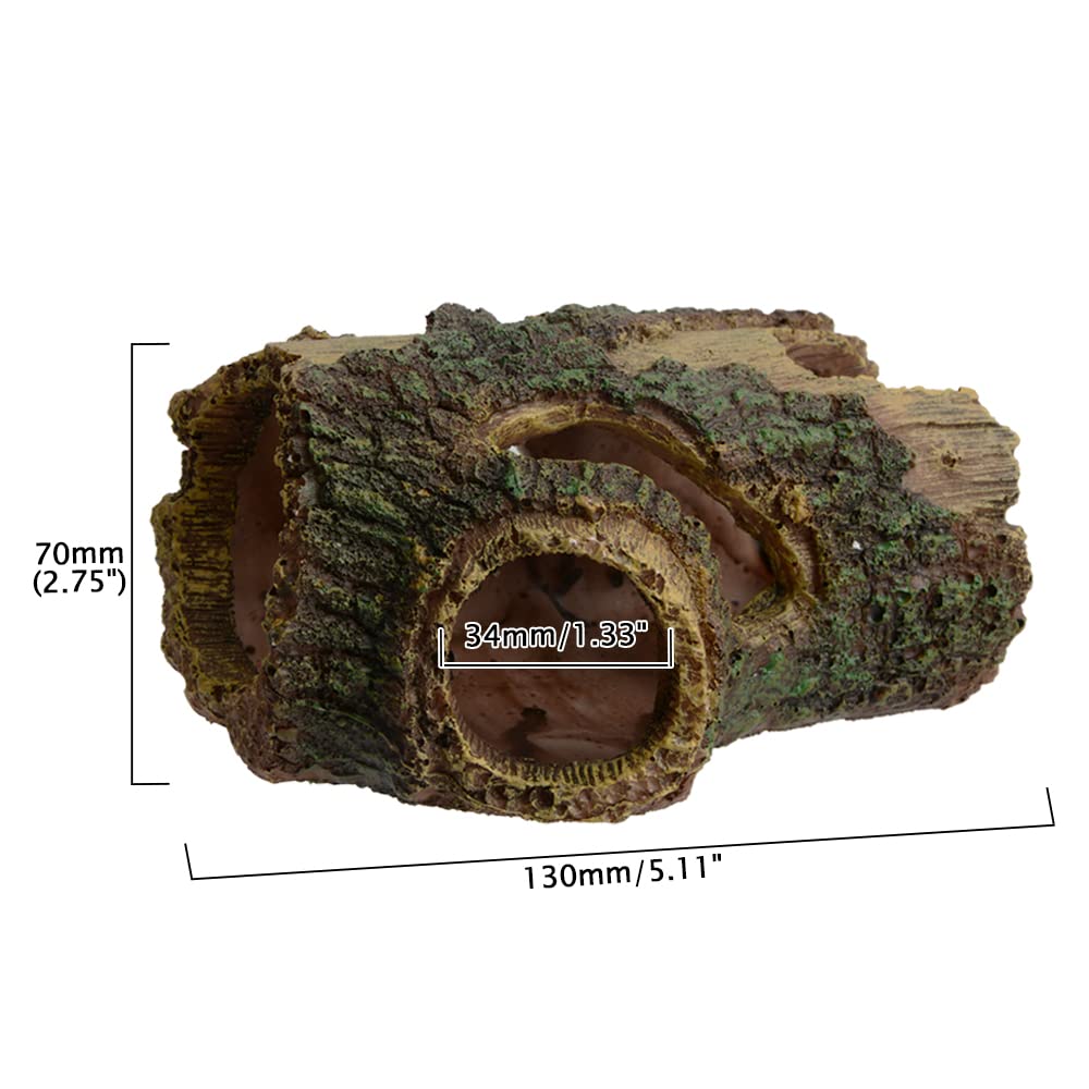 Snapklik.com : Aquarium Resin Hollow Tree Trunk, Artificial Wood Cave ...