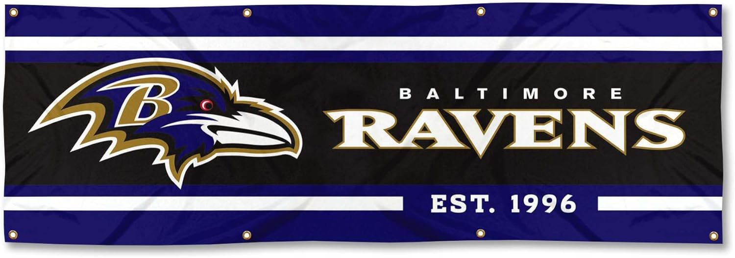 Amazon.com : Baltimore Ravens Large 2x6 Foot Banner : Sports & Outdoors