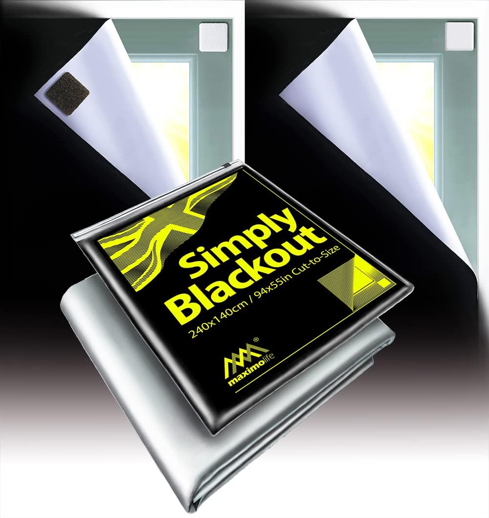 Amazon.com: MaximoLife® Simply 100% Blackout Blind | for Windows up to ...