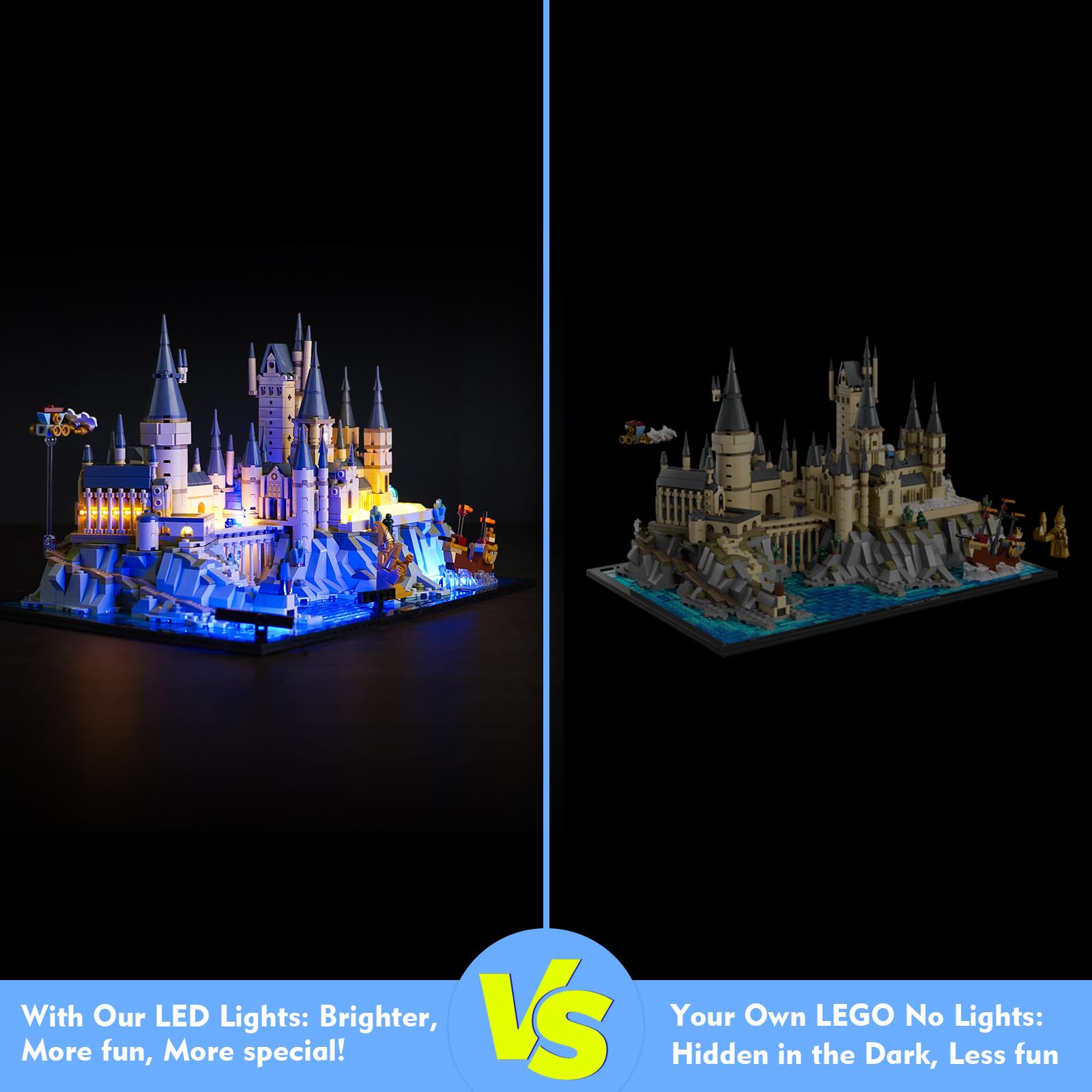 Light Kit for Lego Hogwarts Castle and Grounds 76419, Lighting Set for ...