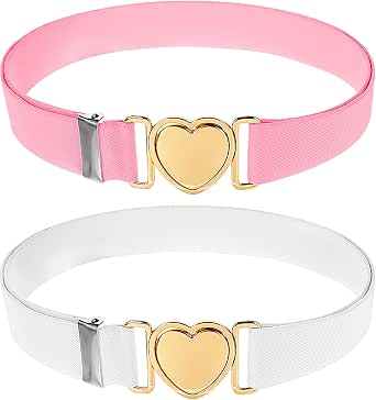 Amazon.com: YQQYG 2PCS Girls Belts, Toddler Girl Belt 20-28" Elastic ...