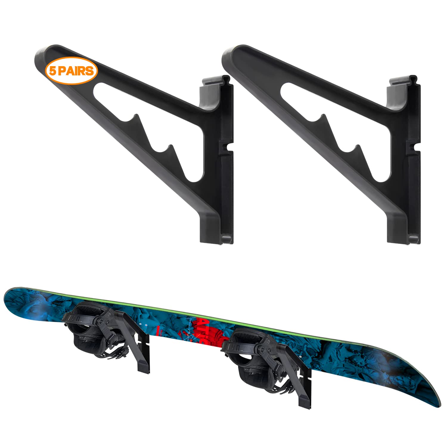 Snapklik.com : Poskad Snowboard Wall Mount Rack,Adjustable Storage ...