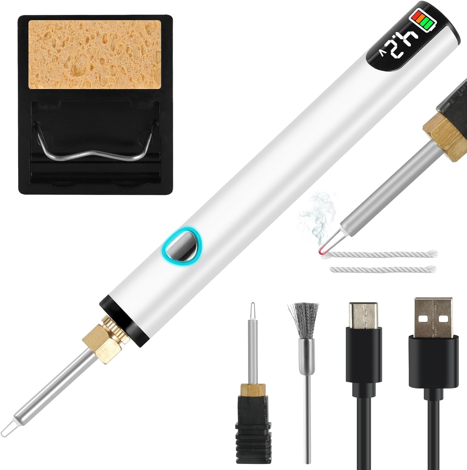 Amazon.com: Rechargeable Thread Burner kit for Jewelry Making,Digital ...
