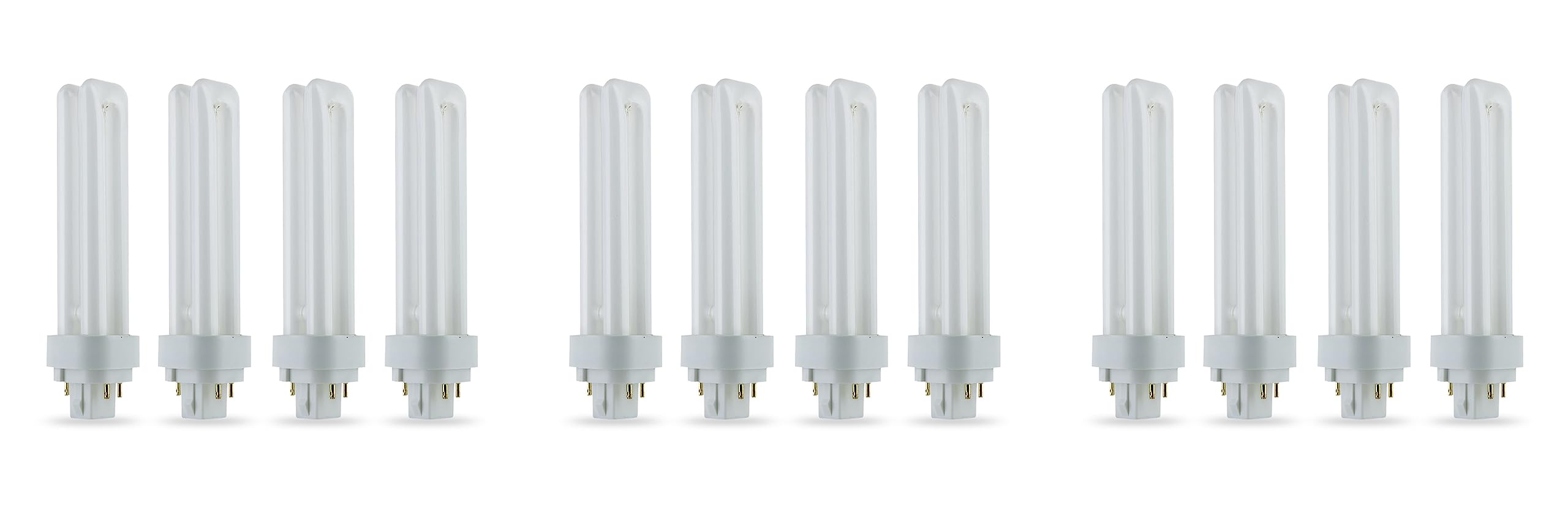 (12 Pack) 18 Watt Compact Fluorescent Light Bulb 6500K Daylight 4 Pin ...