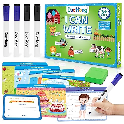 Snapklik.com : I Can Write Card For Kids Ages 3 To 6, Reusable Activity ...