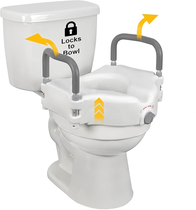 Amazon.com: Vaunn Raised Toilet Seat and Elevated Commode Booster Seat ...