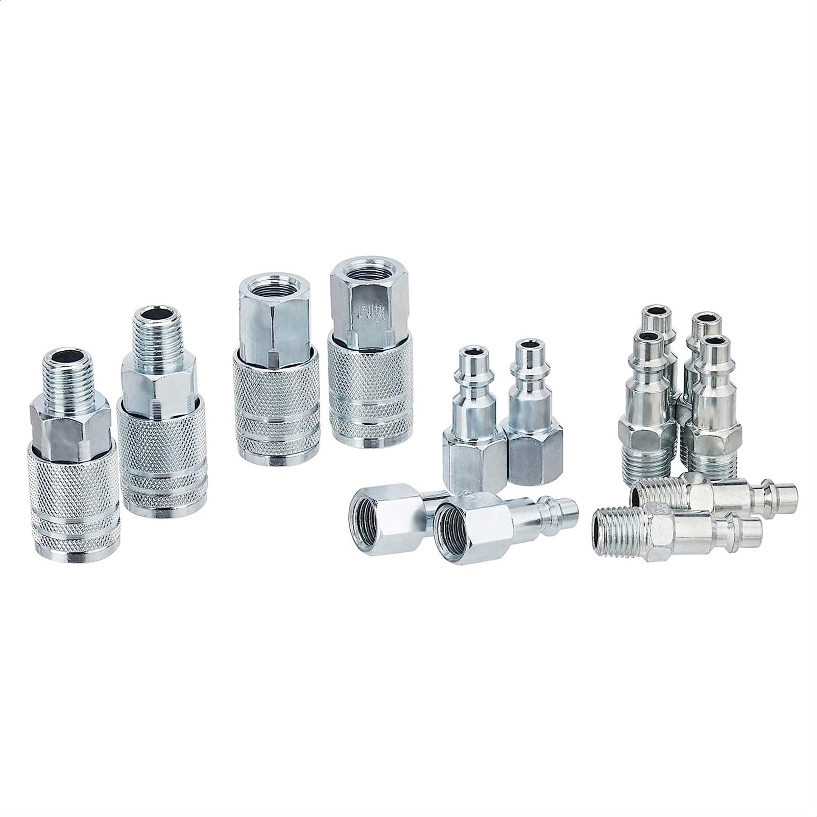 Buy THE WHITE SHOP Air Coupler and Plug Kit - Male Female Iron ...