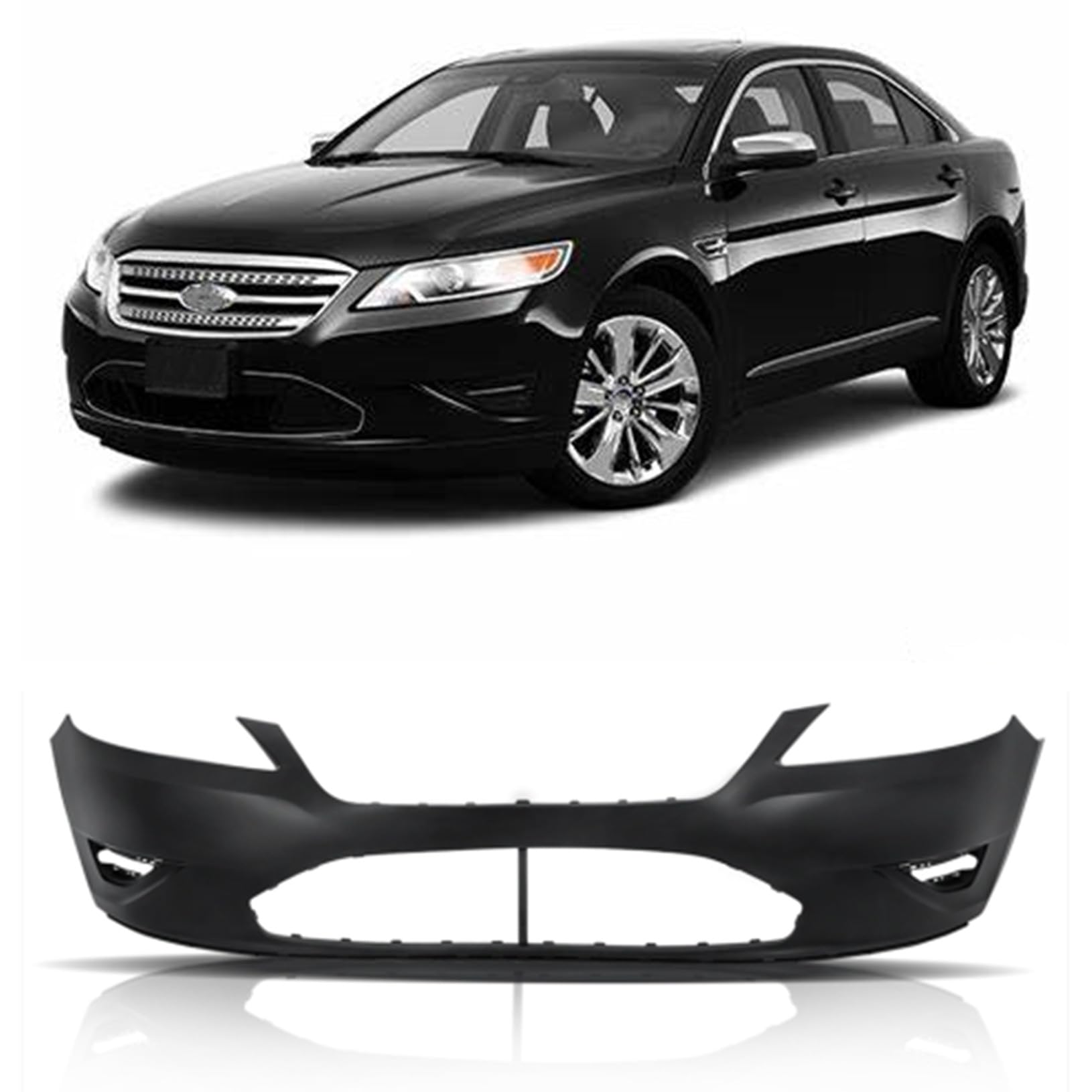 Amazon.com: LABLT Primed Front Bumper Cover Replacement for Taurus 2010 ...
