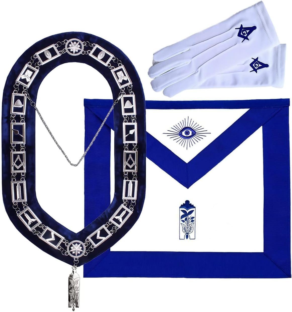 Amazon.com: RIAZ IMPEX Masonic Regalia Blue Lodge Officer Junior warden ...
