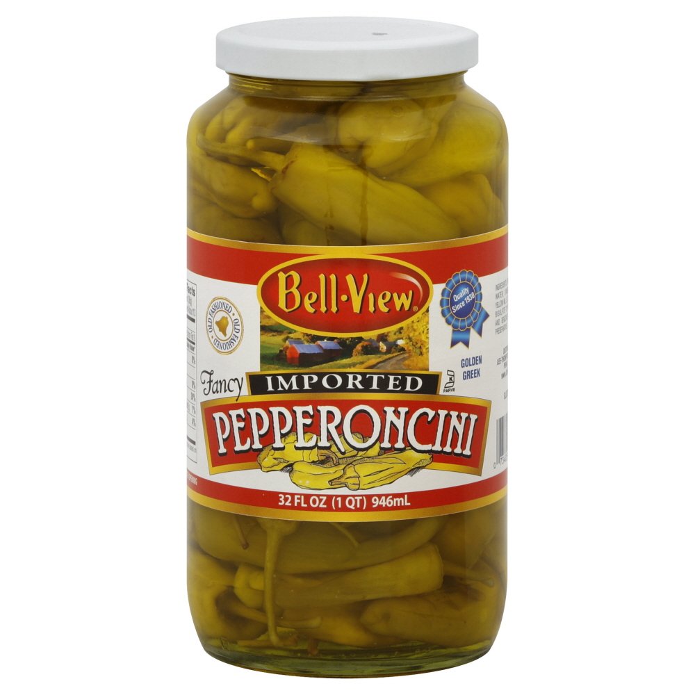 Amazon.com : Glass Bell-View Pepperoncini, 32 Ounce : Grocery & Gourmet ...