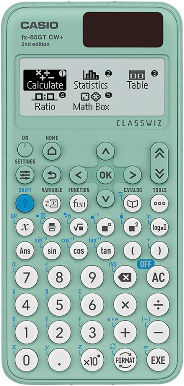 Casio fx-85GTCW+ Scientific Calculator Green (UK Version) - Upgrade ...