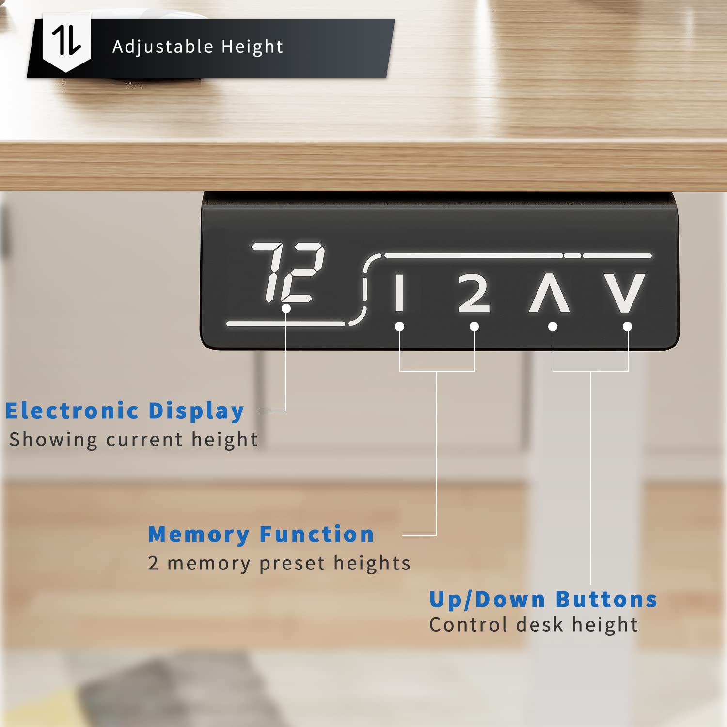 Snapklik.com : YESHOMY Height Adjustable Electric Standing Desk