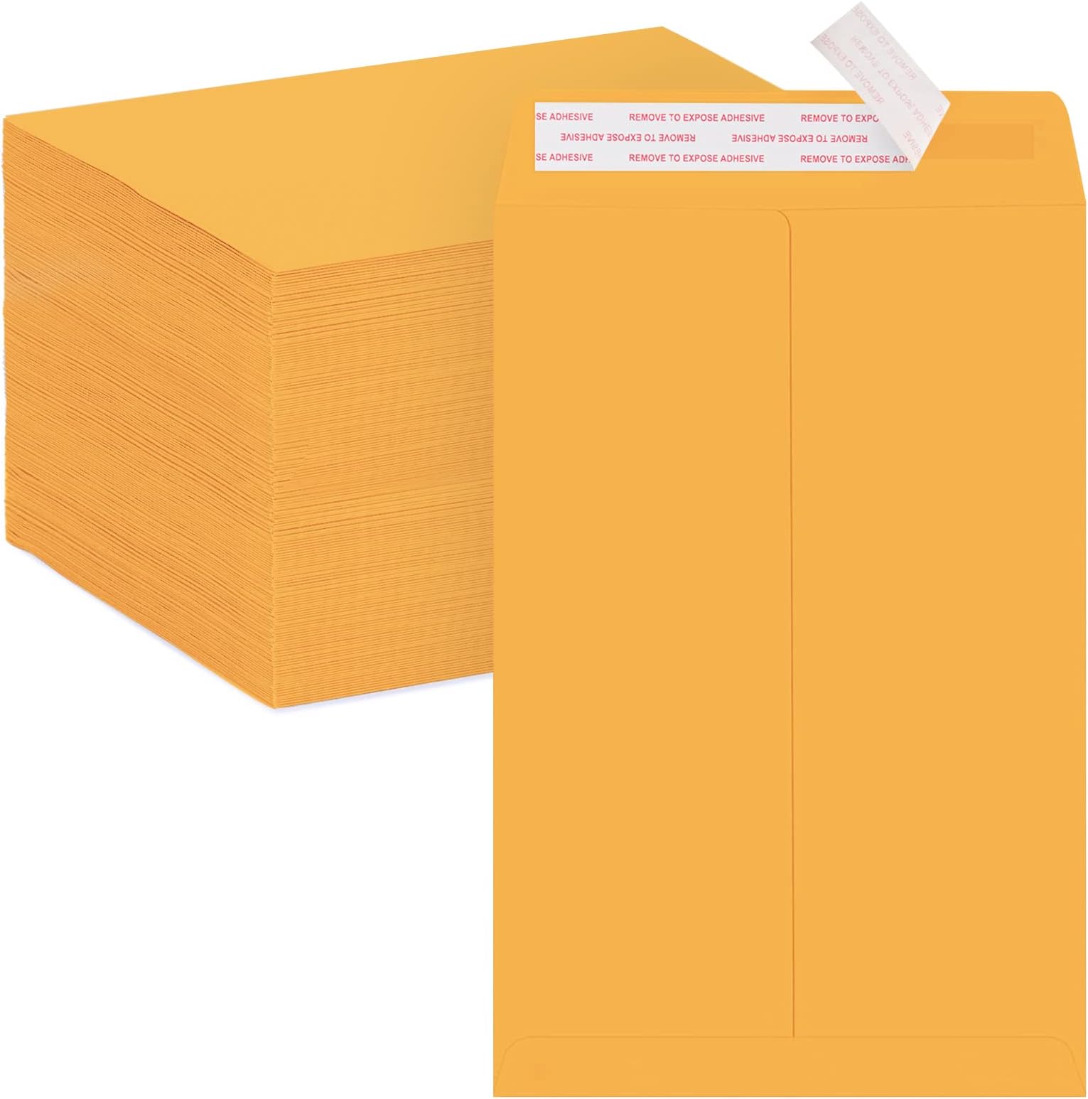 Amazon.com : Aimoh 9 X 12 Self-Seal Brown Kraft Catalog Mailing ...