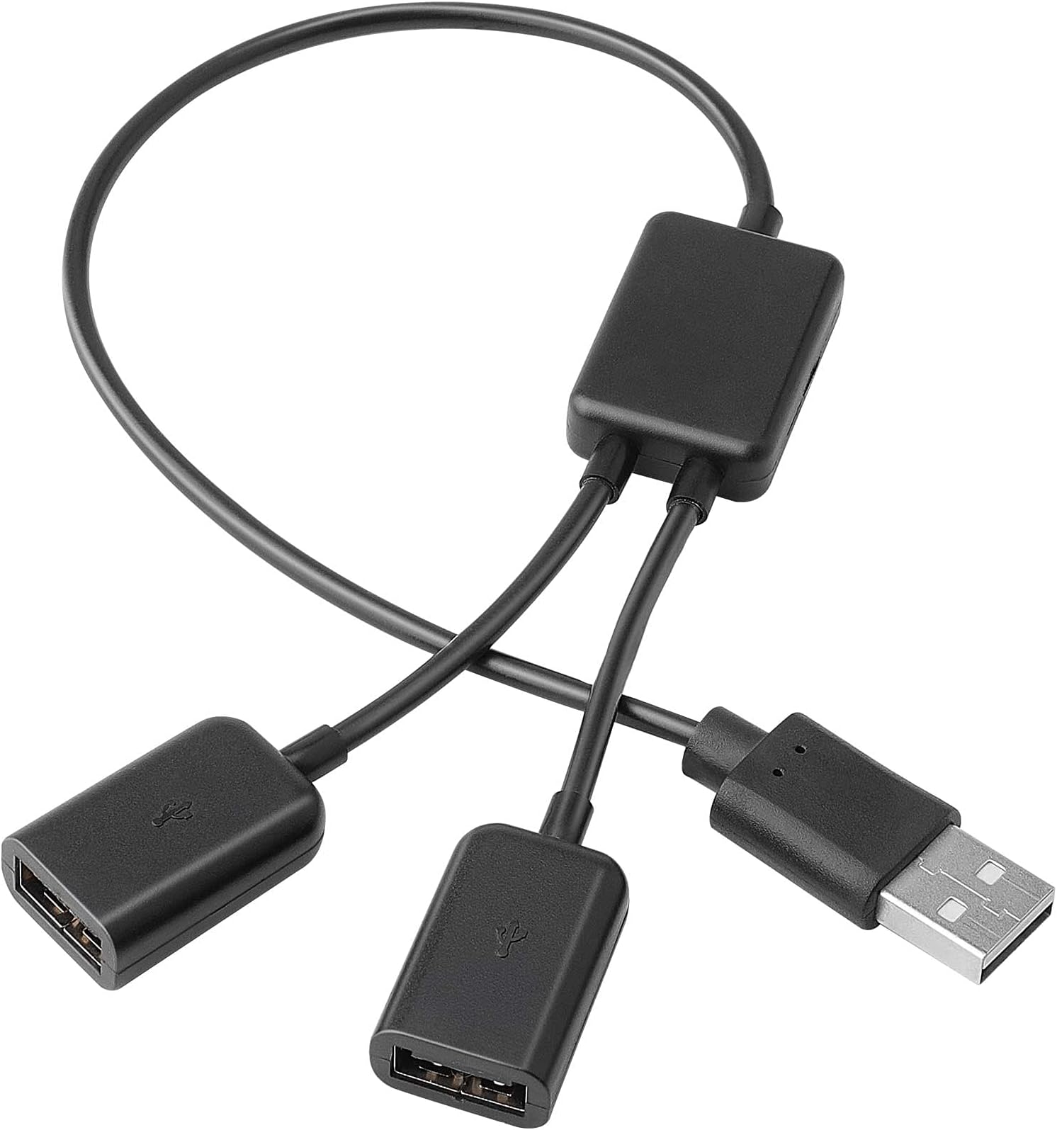 Amazon.com: SAISN USB Y Splitter Cable 1 Male to 2 Female USB Hub 2.0 2 ...